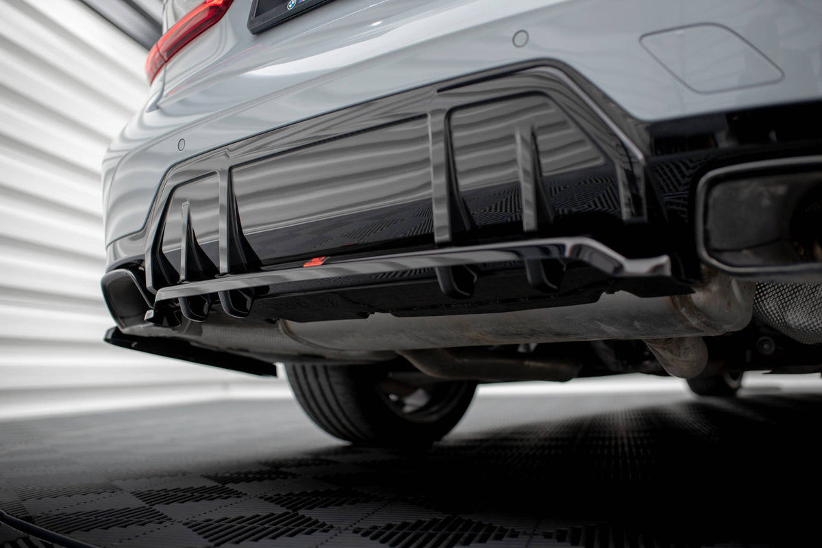 Maxton Design - Central Rear Splitter (with Vertical Bars) V.1 BMW ...