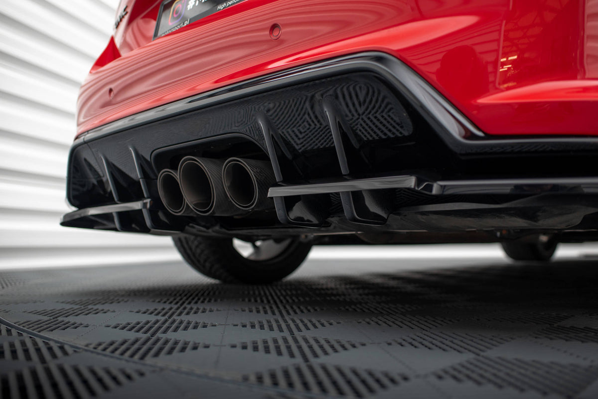 Maxton Design - Central Rear Splitter (with Vertical Bars) V.1 Honda ...