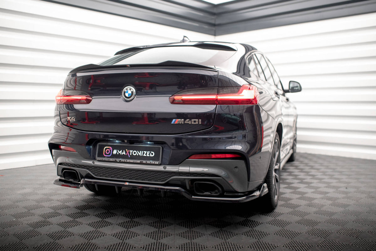 Maxton Design - Central Rear Splitter (with Vertical Bars) V.2 BMW X4 ...