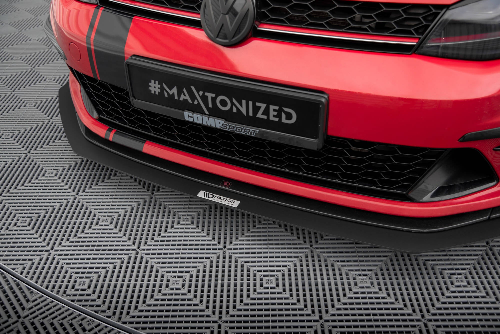 Maxton Design - Racing Front Splitter Volkswagen Golf GTI Clubsport MK7 ...