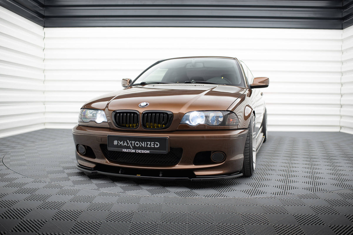 Maxton Design - Front Splitter V.1 BMW Series 3 M-Pack E46 Coupe ...