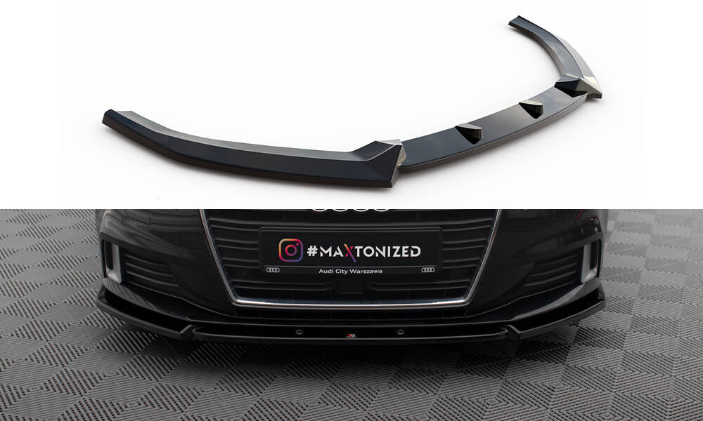 Maxton Design - Front Splitter V.1 Audi A3 8V Sportback (Facelift) - AU ...