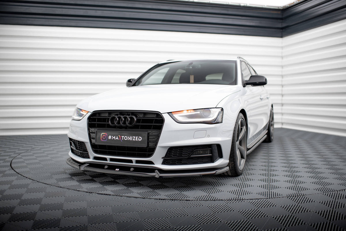 Maxton Design - Front Splitter V.1 Audi A4 Competition B8 (Facelift ...