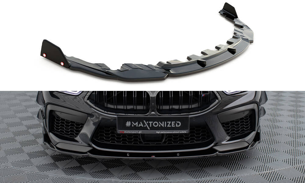 Maxton Design - Front Splitter + Flaps V.1 BMW M8 Gran Coupe F93 ...