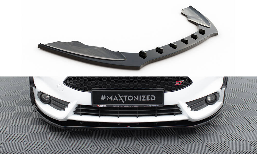 Maxton Design - Front Splitter V.1 Ford Fiesta ST MK7 (Facelift) - FO ...
