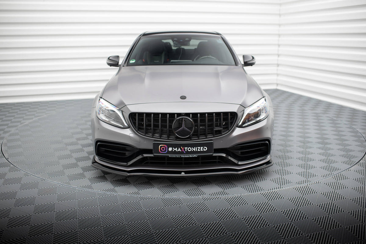 Maxton Design - Front Splitter V.1 Mercedes Benz C63 AMG Sedan/Estate ...