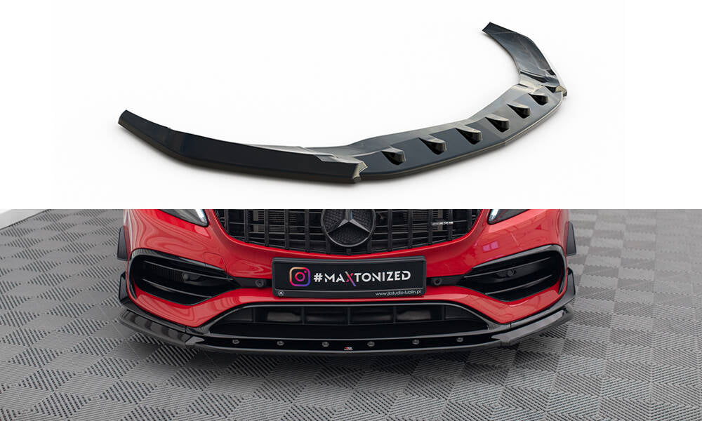 Maxton Design - Front Splitter V.1 Mercedes Benz A45 AMG Aero W176 ...