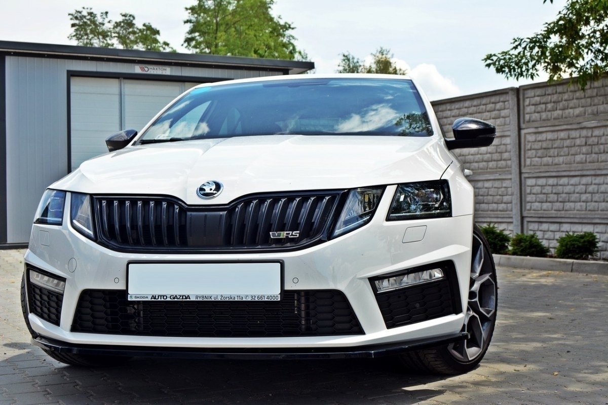Maxton Design - Front Splitter V.1 Skoda Octavia RS MK3 Hatchback ...