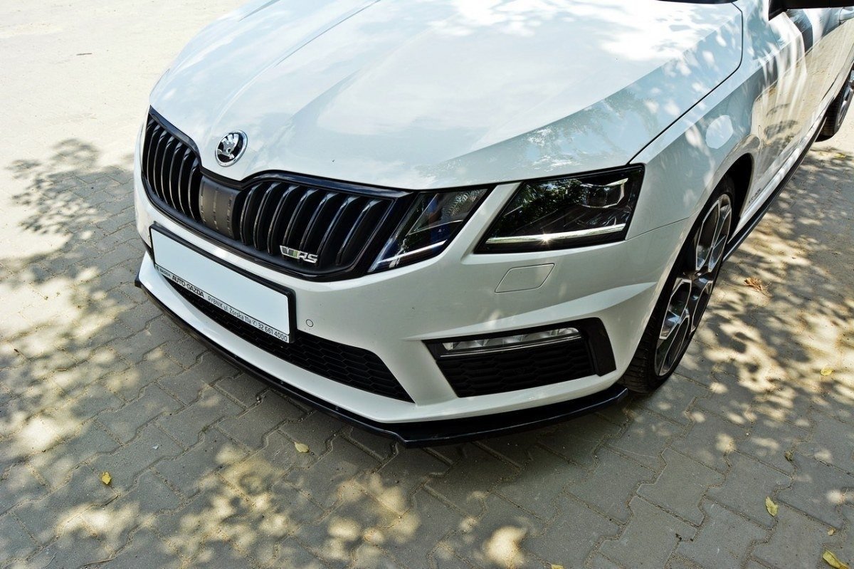 Maxton Design - Front Splitter V.1 Skoda Octavia RS MK3 Hatchback ...