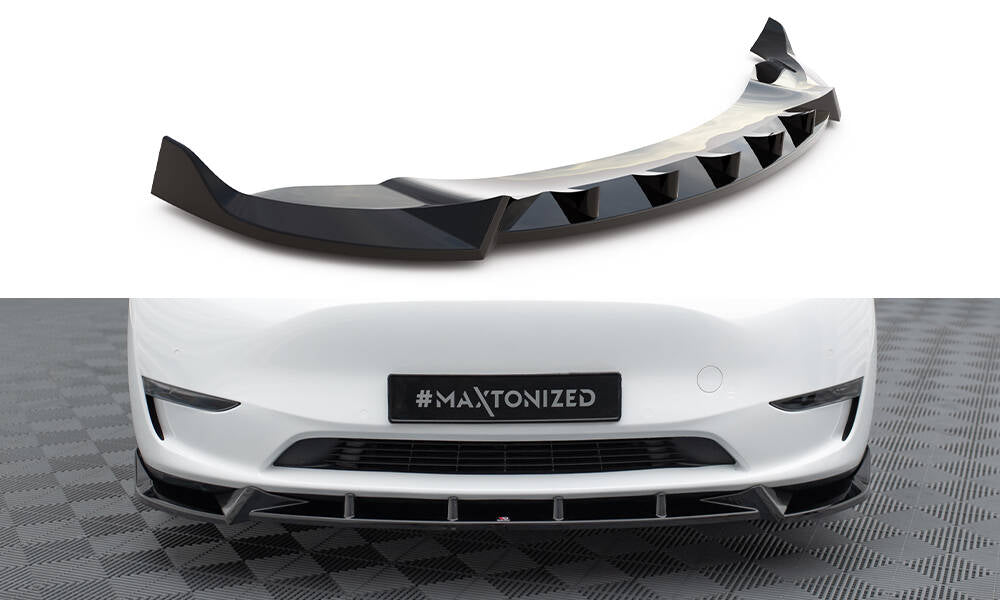Maxton Design - Front Splitter V.1 Tesla Model Y | Royal Body Kits