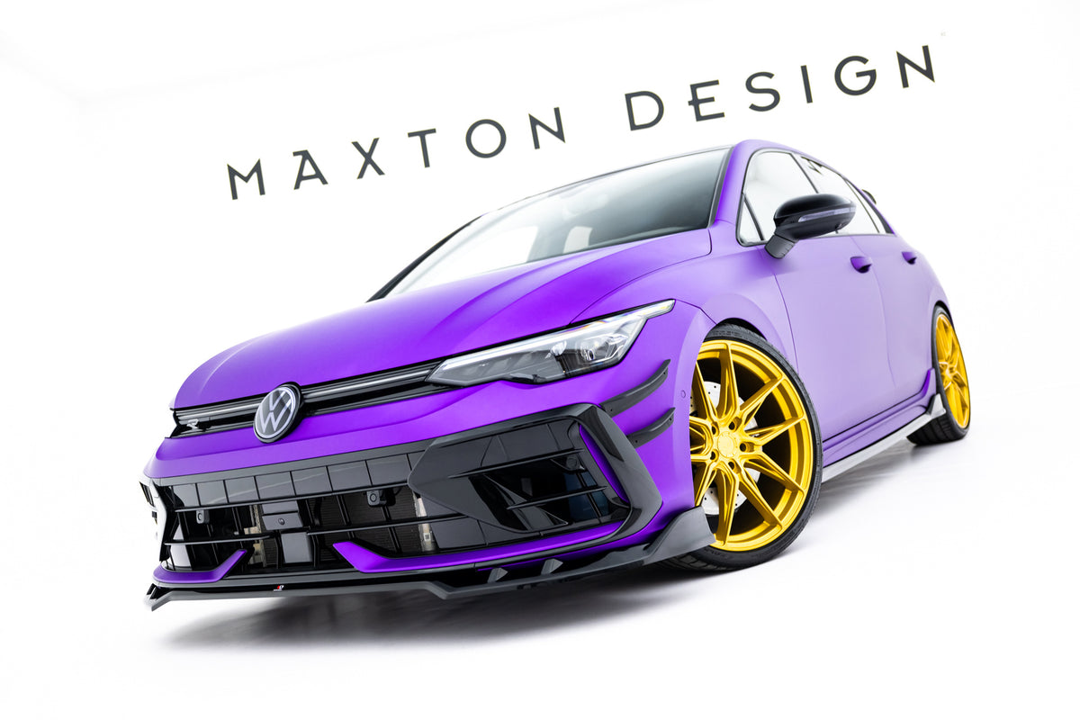 Maxton Design - Front Splitter V.1 Volkswagen Golf R MK8 (Facelift ...