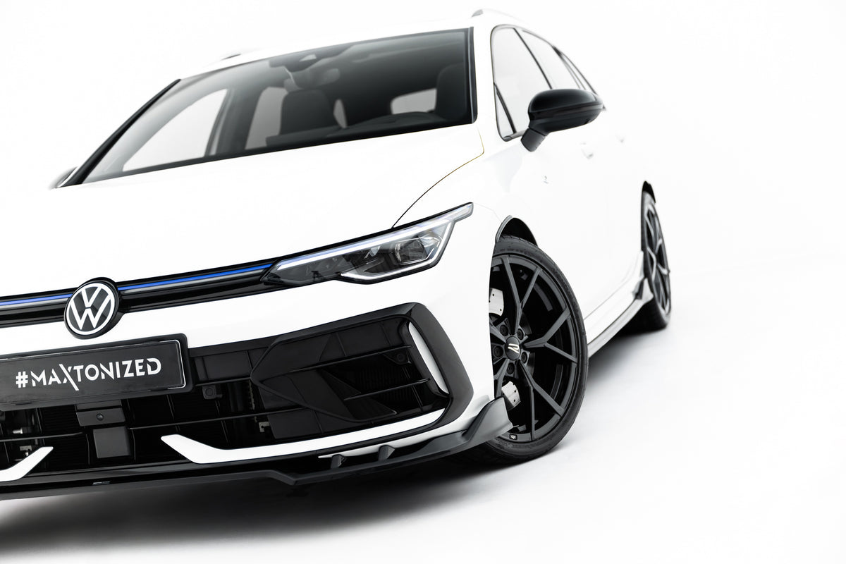 Maxton Design - Front Splitter V.1 Volkswagen Golf R Variant MK8 ...