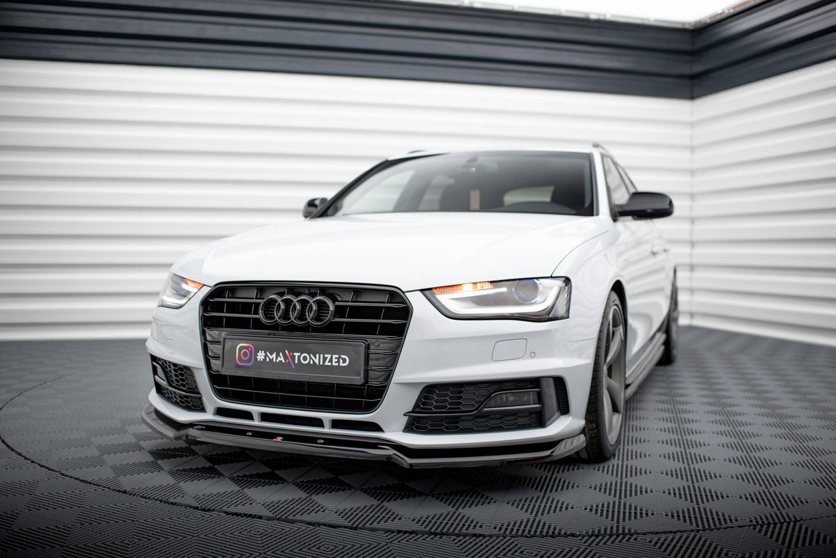Maxton Design - Front Splitter V.2 Audi A4 Competition B8 (Facelift ...