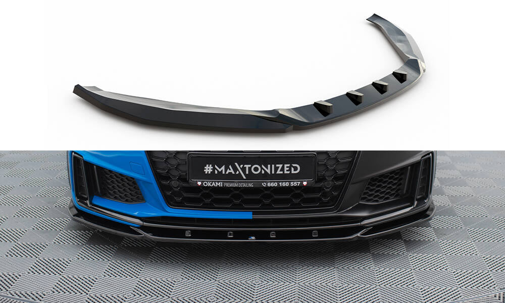 Maxton Design - Front Splitter V.2 Audi TTS 8S (Facelift) - AU-TT-3F-S-FD2G