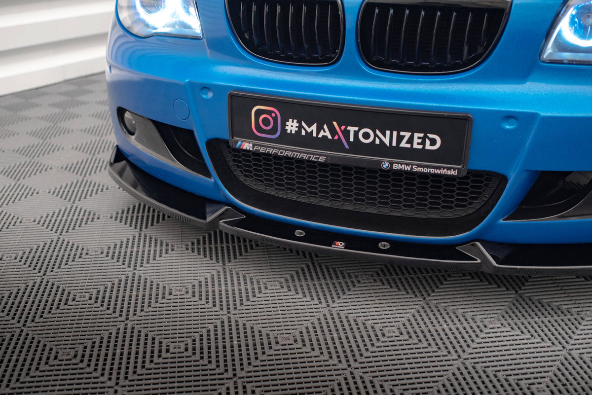 Maxton Design - Front Splitter V.2 BMW Series 1 M-Pack E87 (Facelift ...