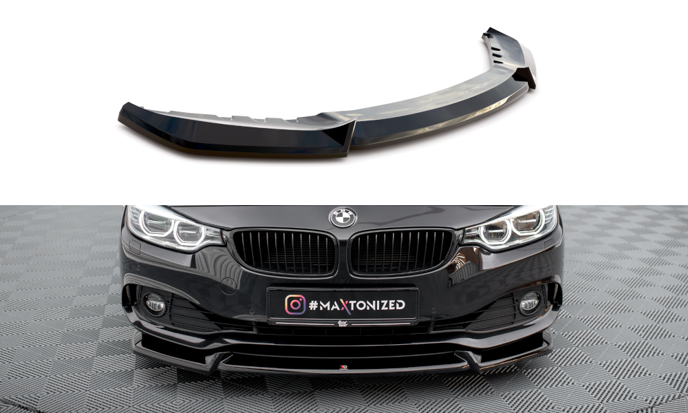 Maxton Design - Front Splitter V.2 BMW Series 4 Coupe / Gran Coupe ...