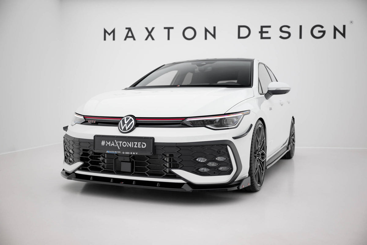 Maxton Design - Front Splitter V.2 + Flaps Volkswagen Golf GTI / GTE ...