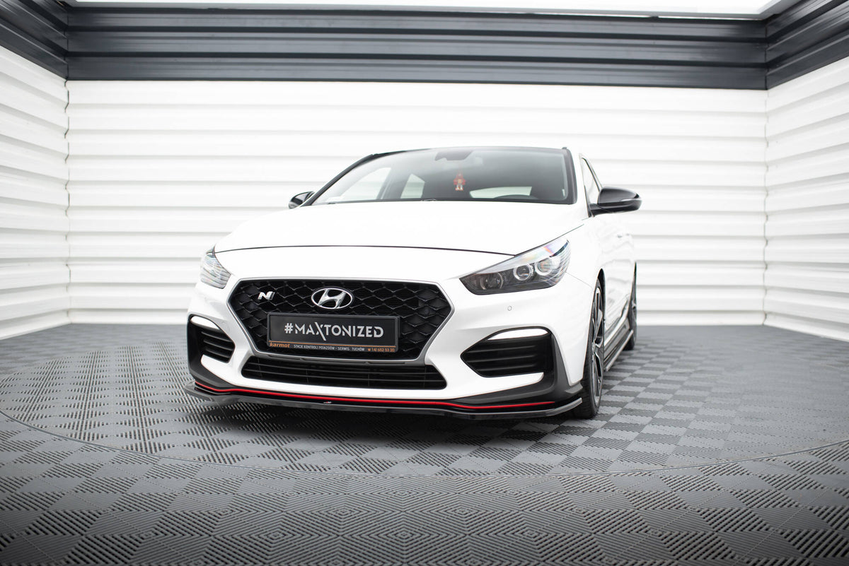 Maxton Design - Front Splitter V.2 Hyundai I30N MK3 Hatchback ...