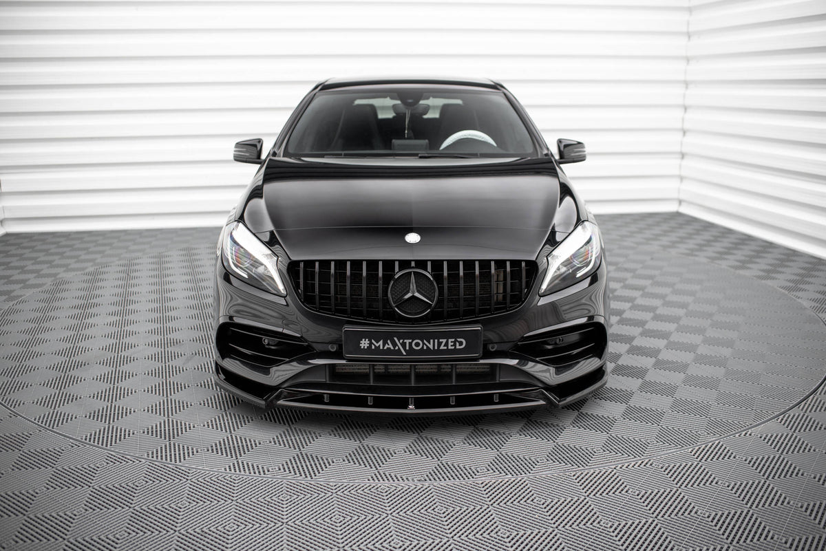 Maxton Design - Front Splitter V.2 Mercedes Benz A-Class AMG-Line W176 ...