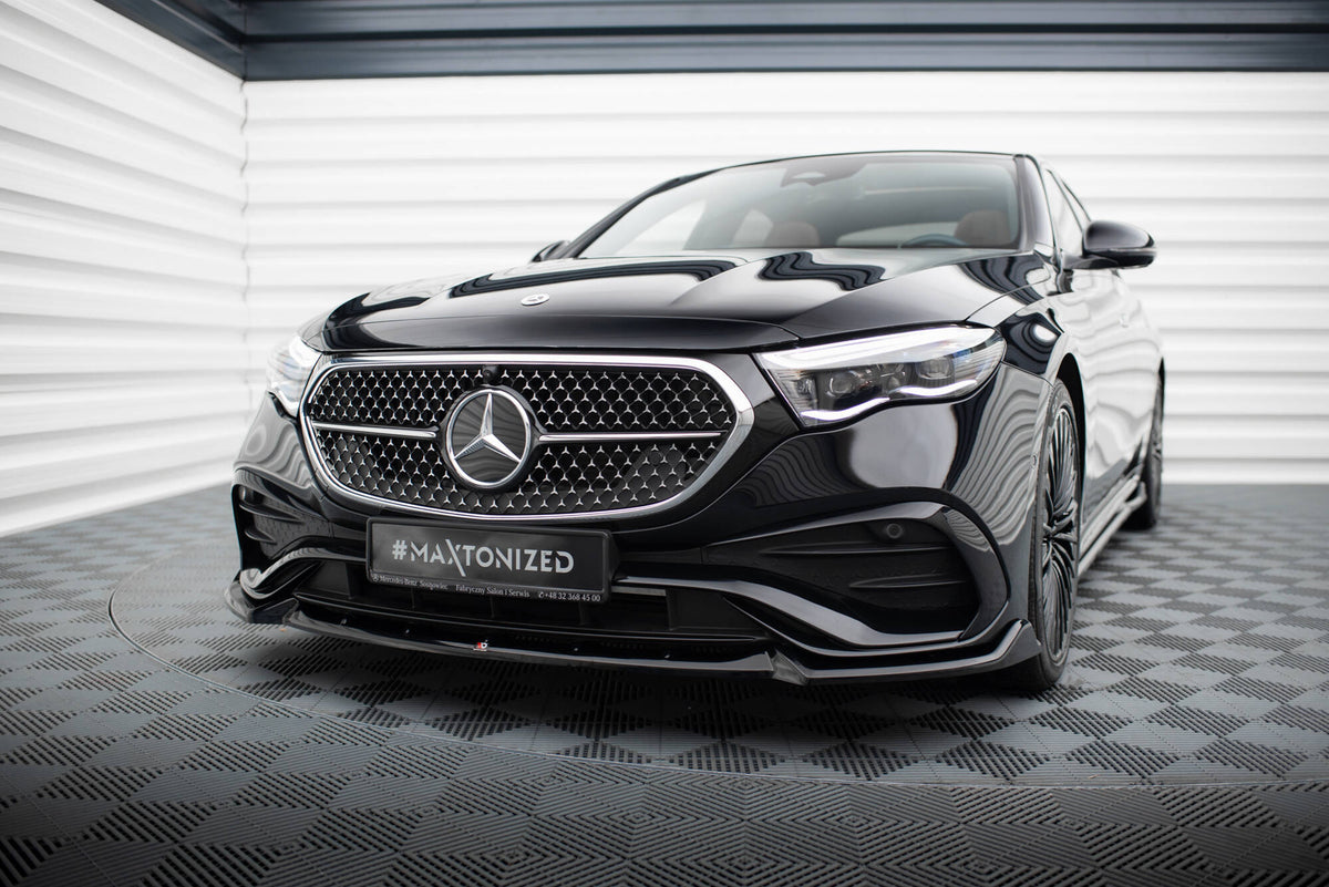 Maxton Design - Front Splitter V.2 Mercedes Benz E-Class AMG-Line W214 ...