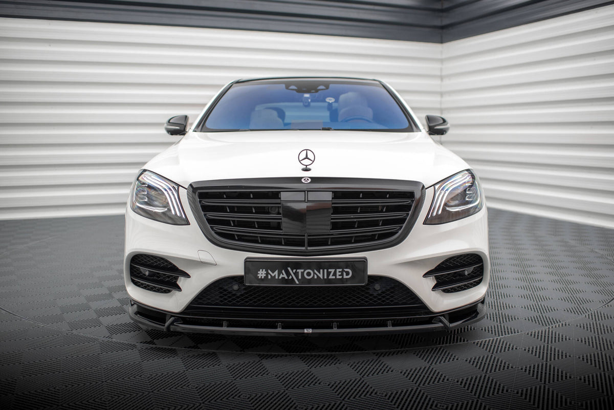 Maxton Design - Front Splitter V.2 Mercedes Benz S-Class AMG-Line W222 ...