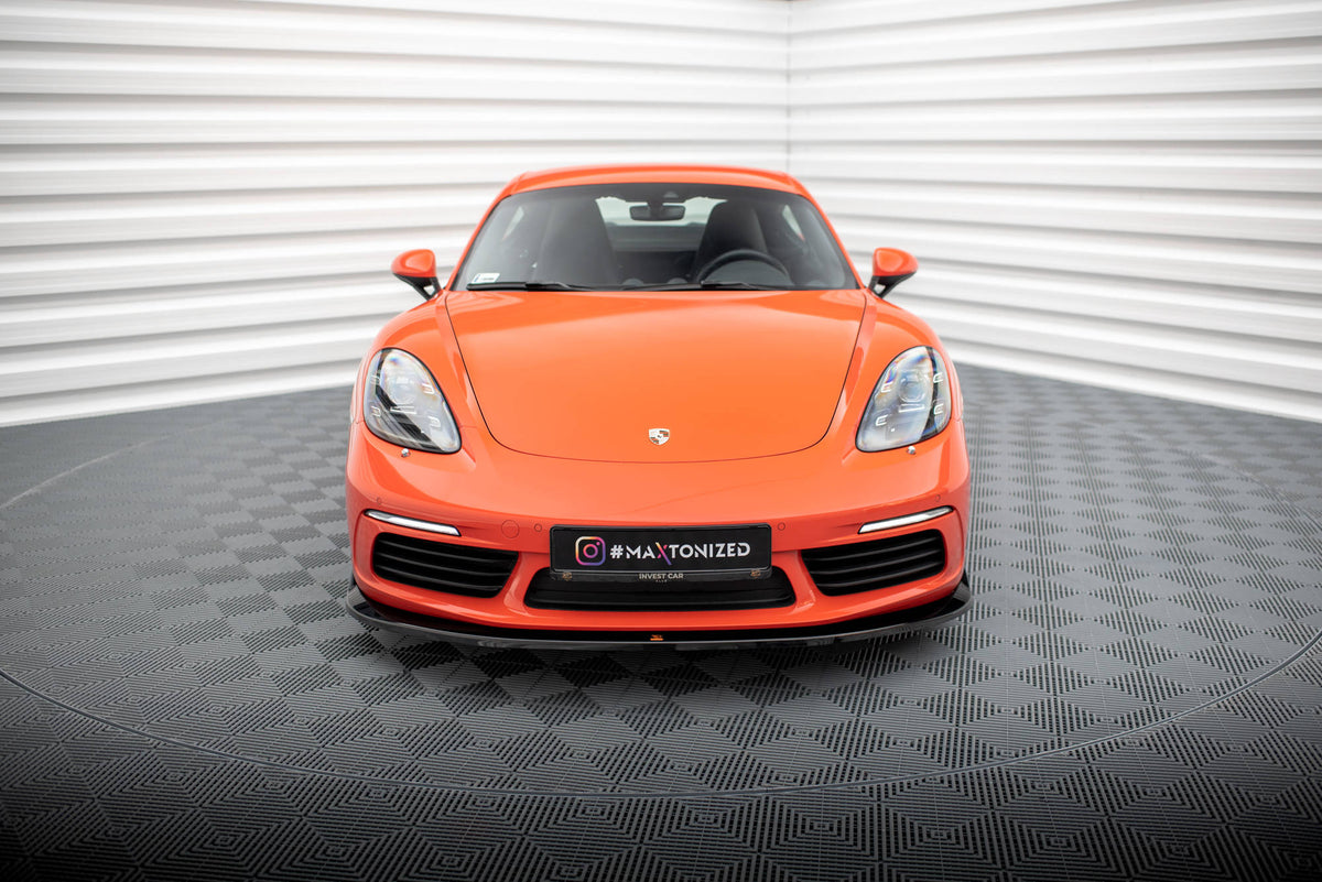 Maxton Design - Front Splitter V.2 Porsche 718 Cayman 982C | Royal Body ...