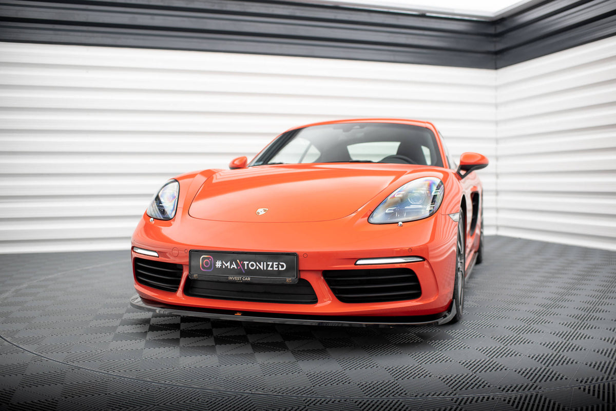 Maxton Design - Front Splitter V.2 Porsche 718 Cayman 982C | Royal Body ...