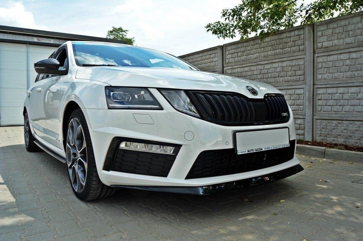 Maxton Design - Front Splitter V.2 Skoda Octavia RS MK3 Hatchback ...