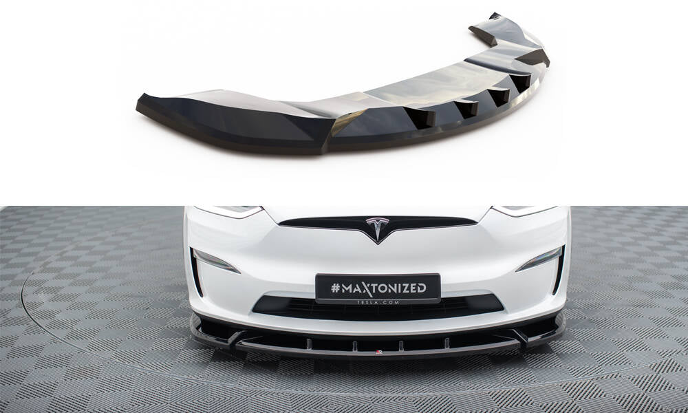 Maxton Design - Front Splitter V.2 Tesla Model X MK1 (Facelift) | Royal ...