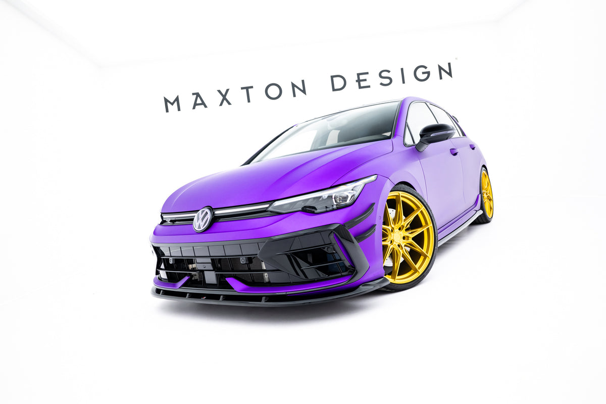 Maxton Design - Front Splitter V.2 Volkswagen Golf R MK8 (Facelift ...