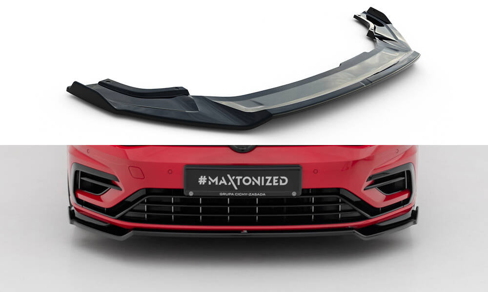 Maxton Design - Front Splitter V.2 Volkswagen Golf R / R-Line MK7.5 ...