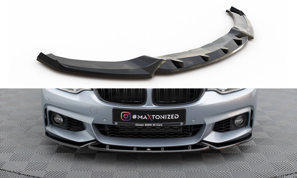 Maxton Design - Front Splitter V.3 BMW Series 4 Coupe / Gran Coupe ...