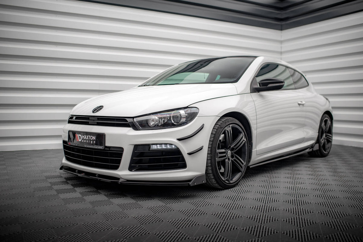 Maxton Design - Front Splitter + Flaps V.3 Volkswagen Scirocco R MK3 ...