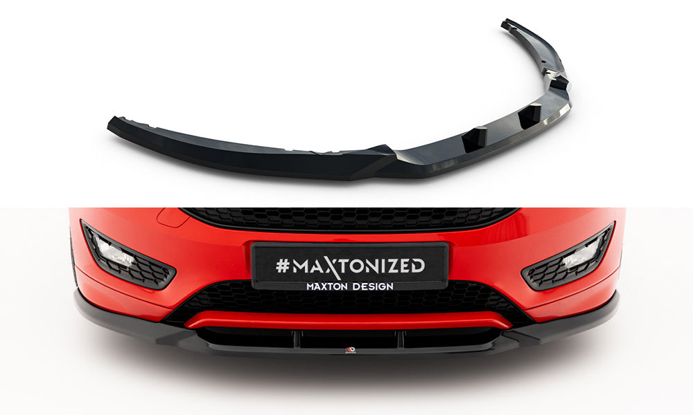 Maxton Design - Front Splitter V.3 Ford Focus ST-Line MK3 (Facelift ...