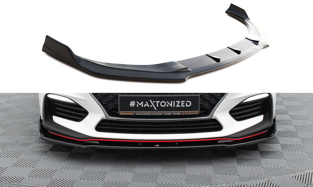 Maxton Design - Front Splitter V.3 Hyundai I30N MK3 Hatchback ...