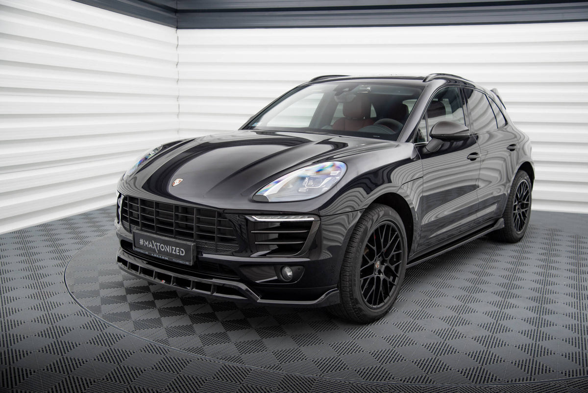 Maxton Design - Front Splitter V.3 Porsche Macan MK1 - PO-MA-1-FD3G+FD3RG