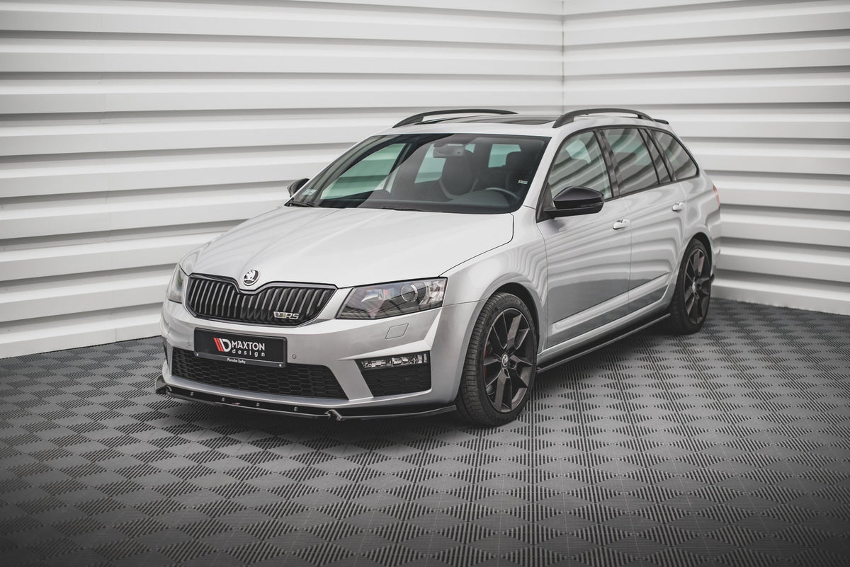 Maxton Design - Front Splitter V.3 Skoda Octavia RS MK3 Hatchback ...