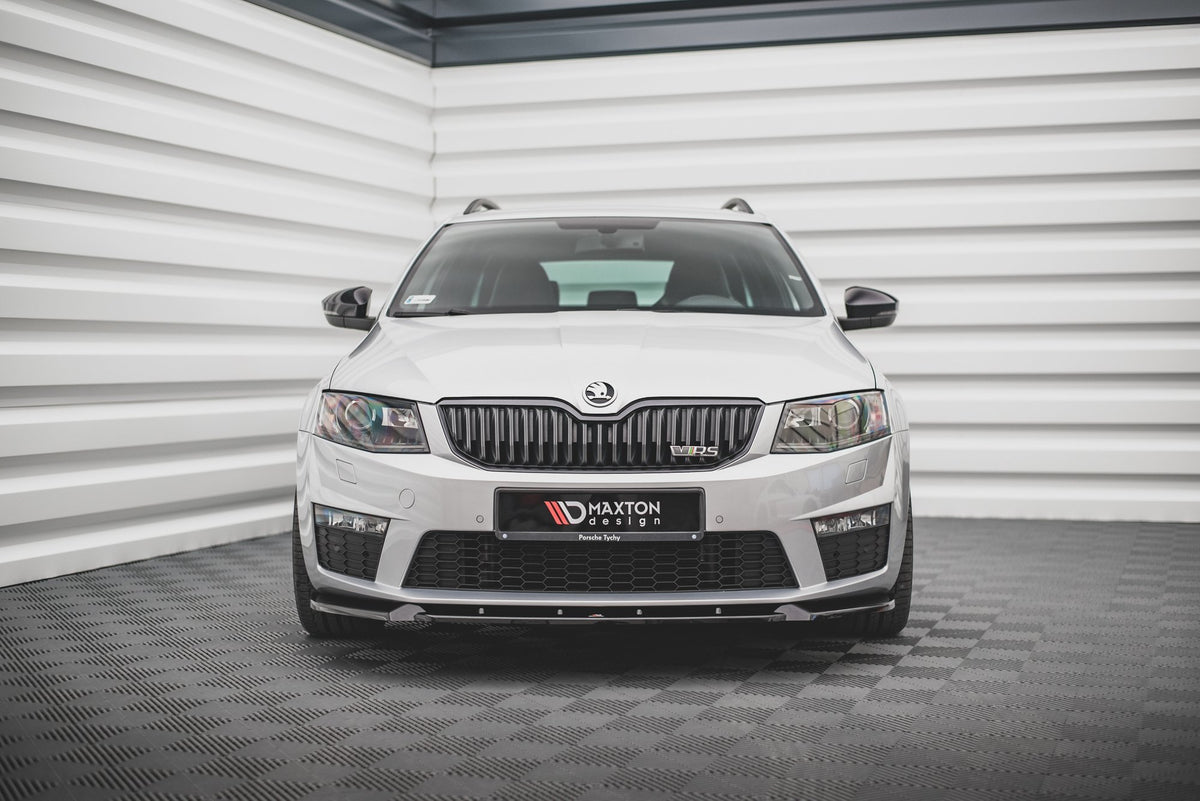 Maxton Design - Front Splitter V.3 Skoda Octavia RS MK3 Hatchback ...