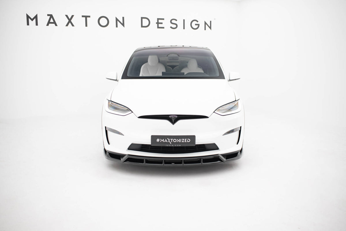 Maxton Design - Front Splitter V.3 Tesla Model X MK1 (Facelift) - TE ...