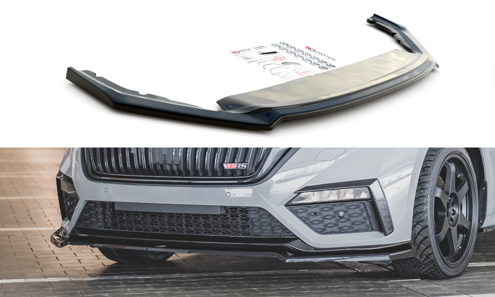 Maxton Design - Front Splitter V.4 Skoda Octavia RS MK4 | Royal Body Kits