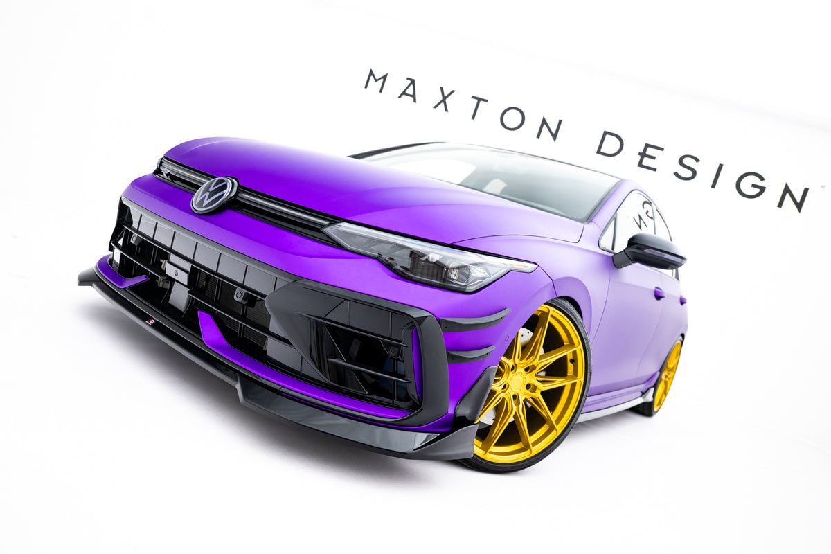 Maxton Design - Front Splitter V.4 Volkswagen Golf R MK8 (Facelift ...