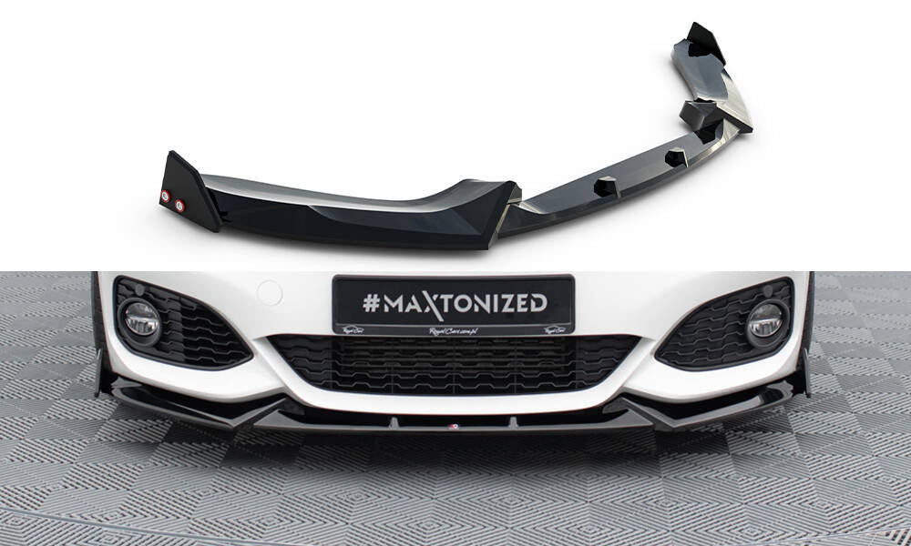 Maxton Design - Front Splitter V.5 + Flaps BMW Series 1 M-Pack / M140i F20 (Facelift) | Royal ...