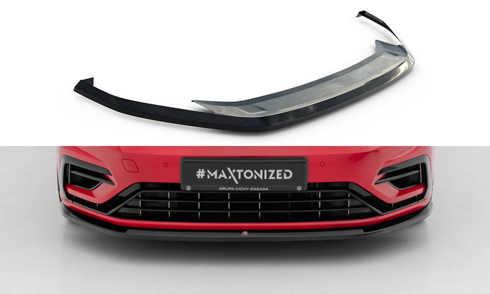 Maxton Design - Front Splitter V.6 Volkswagen Golf R / R-Line MK7.5 ...
