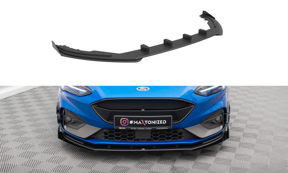 Maxton Design - Racing Durability Front Splitter + Flaps Ford Focus ST ...