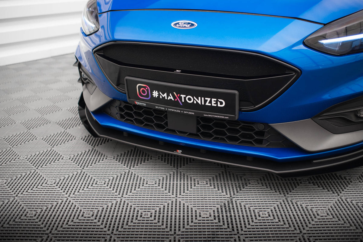 Maxton Design - Racing Durability Front Splitter + Flaps Ford Focus ST ...