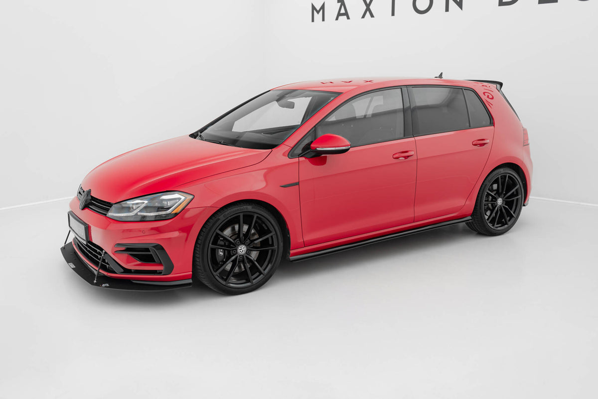 Maxton Design - Racing Side Skirts Diffusers Volkswagen Golf R / R-Line ...