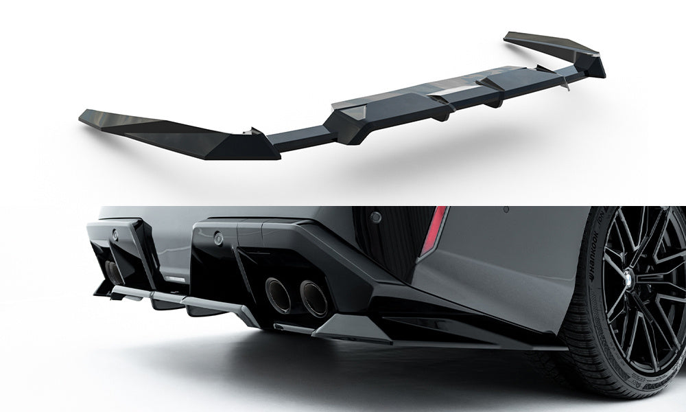 Maxton Design - Rear Splitter (with Vertical Bars) BMW M5 Sedan ...