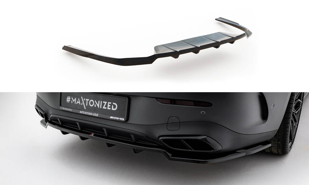 Maxton Design - Rear Splitter (with Vertical Bars) Mercedes Benz CLE ...