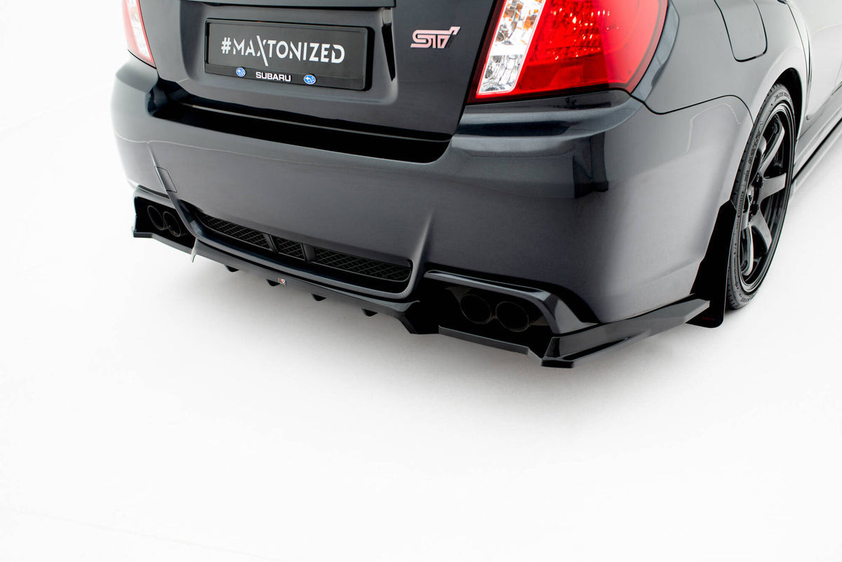 Maxton Design - Rear Splitter (with Vertical Bars) Subaru Impreza WRX ...