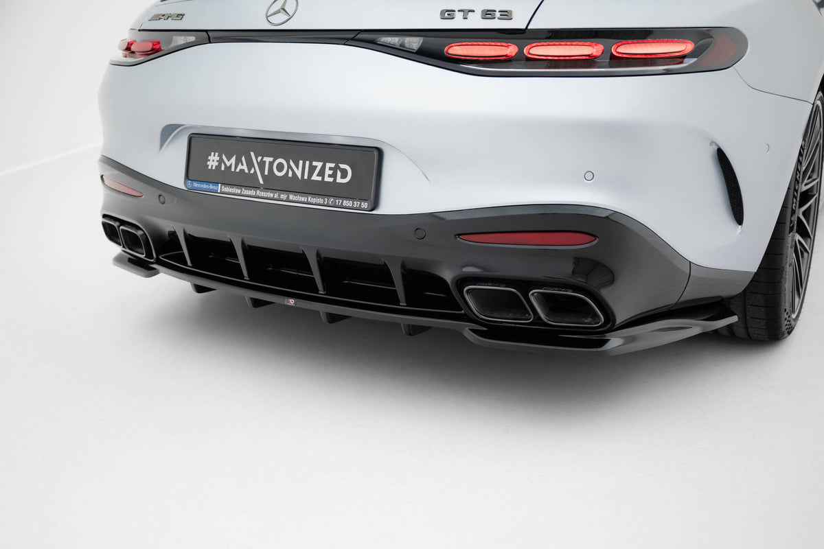 Maxton Design - Rear Splitter (with Vertical Bars) V.1 Mercedes Benz ...
